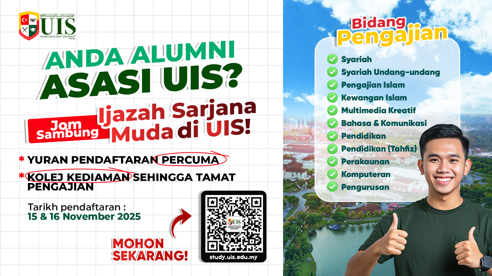 Study@UIS | Program yang Ditawarkan